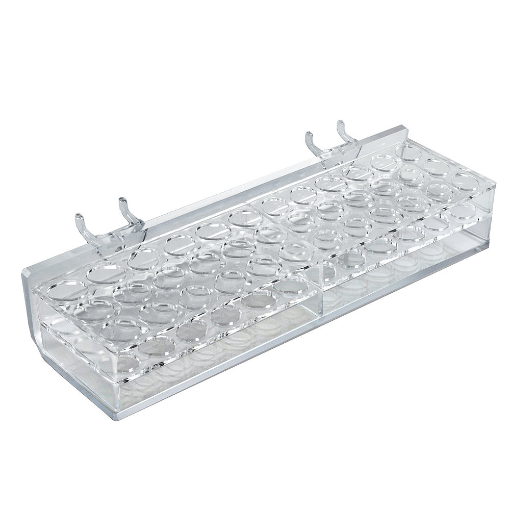 Azar Displays 36-Compartment Tray - oval slot .5" x .625" Diameter, 2-Pack | Wayfair